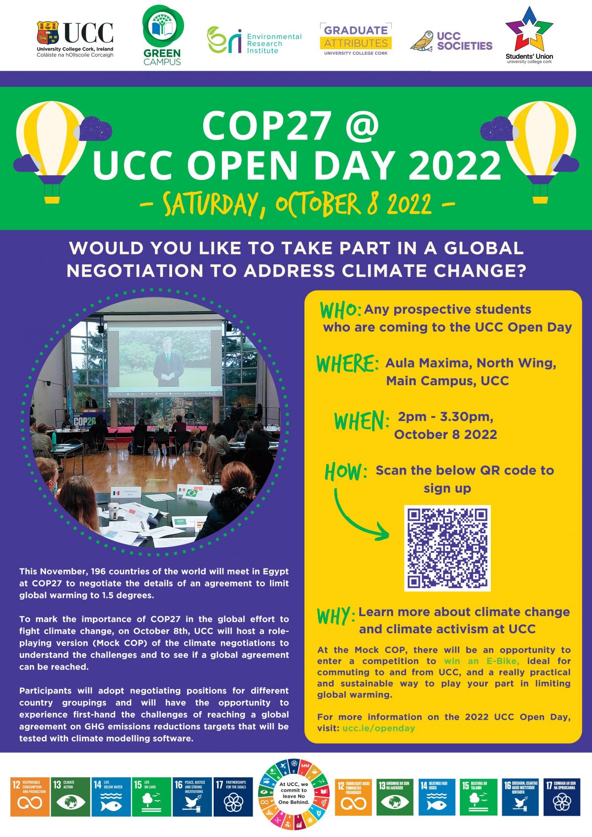 COP27 at UCC's Open Day - MaREI