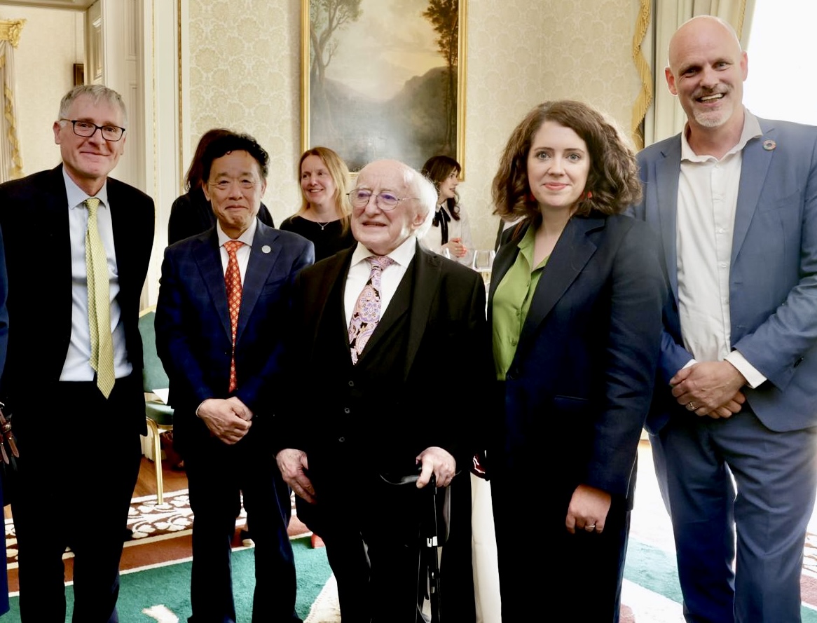 MaREI's Hannah Daly meets Michael D. Higgins, President of Ireland - MaREI